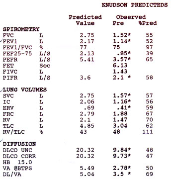Interpreting Pulmonary Function Test